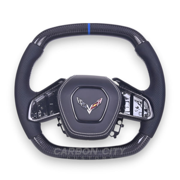 Chevrolet Corvette C8 Custom Steering Wheel | Carbon City Customs