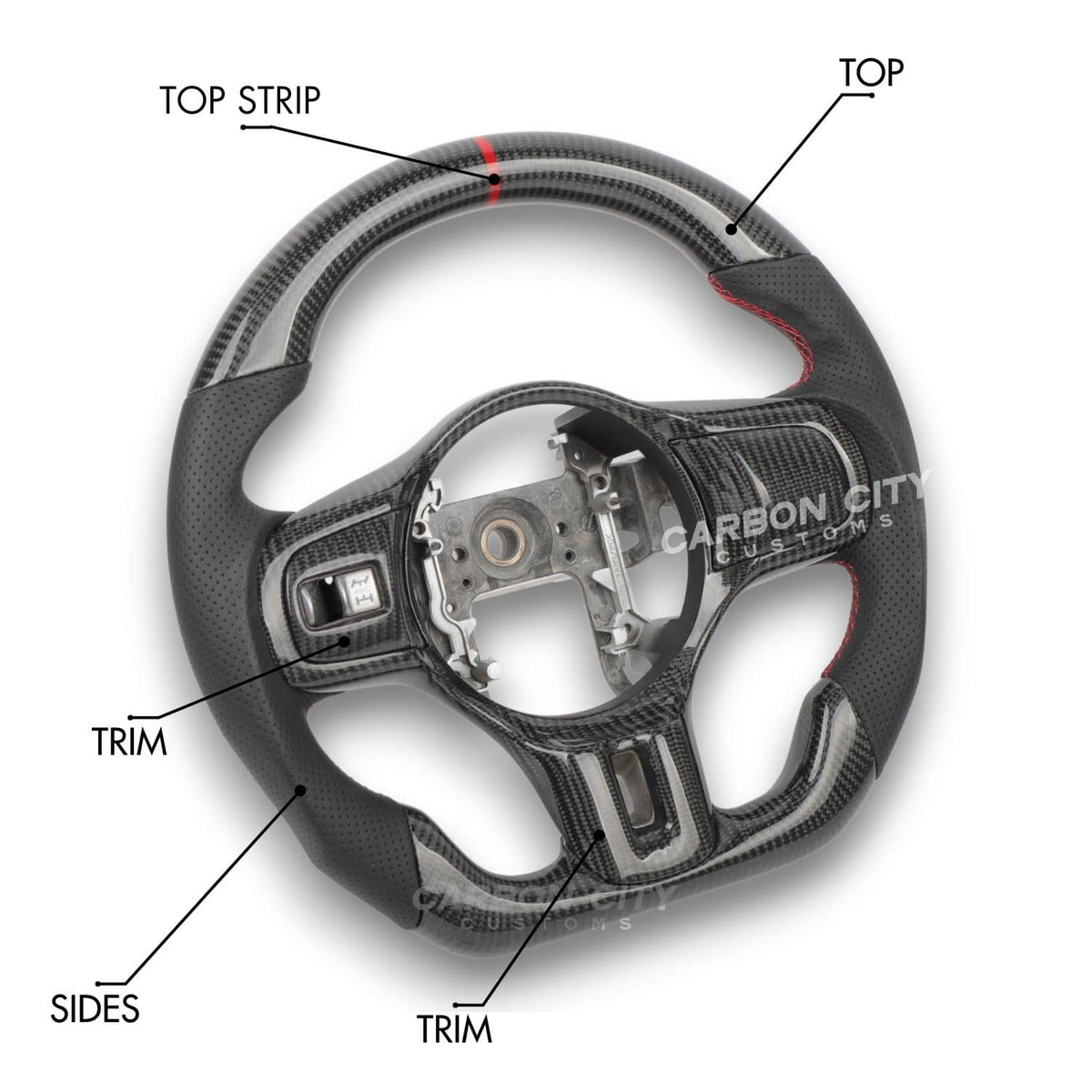 Mitsubishi Lancer Evolution Carbon Fiber Steering Wheel