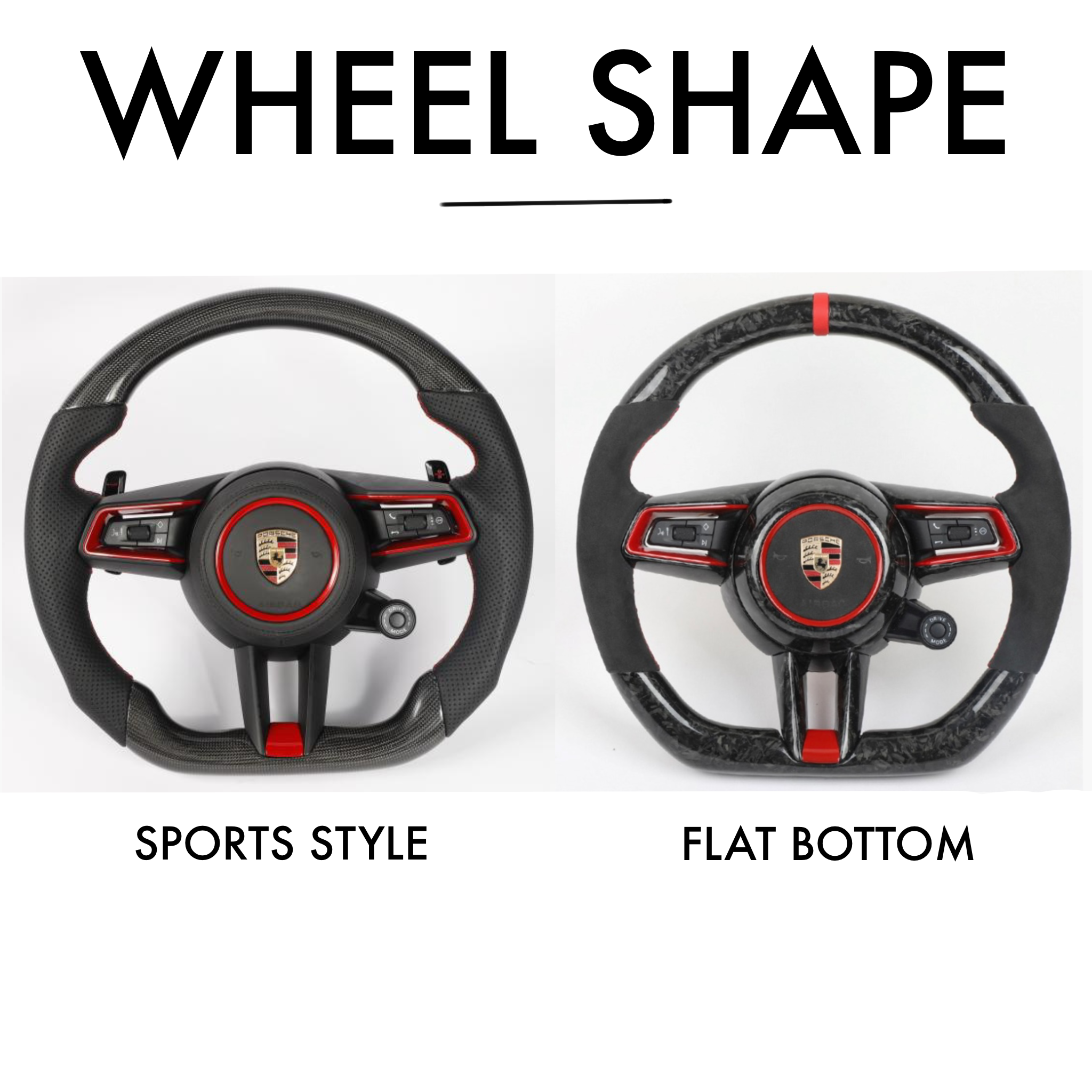 Porsche 911 992 Style Customizable Steering Wheel | Carbon City Customs
