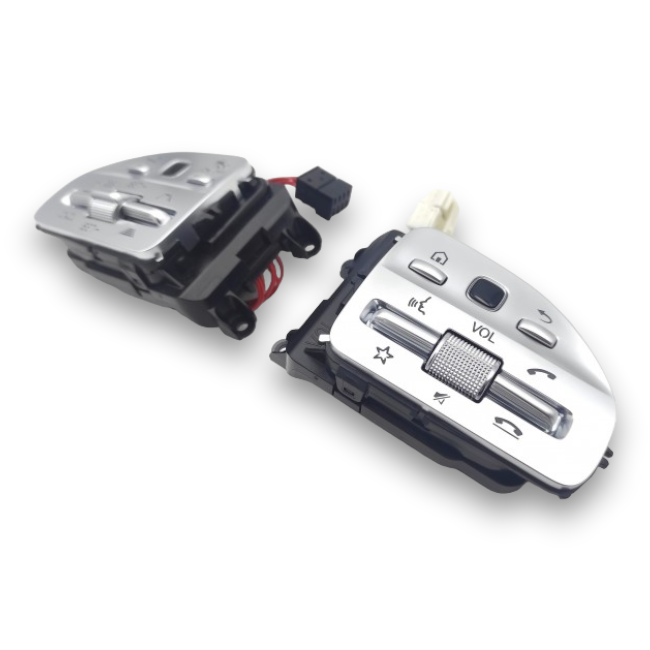 Mercedes Silver AMG Buttons (2019+) | Carbon City Customs